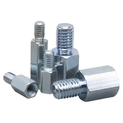 铝合金单头六角连接柱 M2.5/3*4x6隔离支撑柱单通内外牙螺丝拉杆