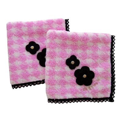 山CLA茶TH花AS全纯棉优雅女士擦手脸方毛巾手绢手帕出口日本原单