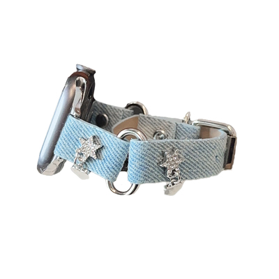 牛仔星星镶钻细款GT5表带