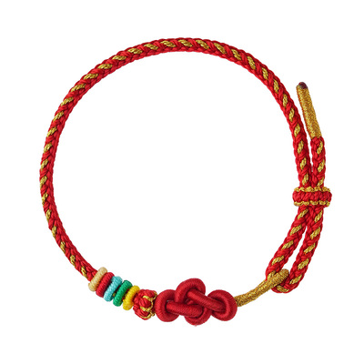 普陀山平安如意红绳手链