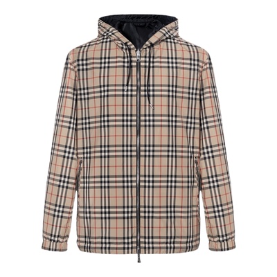 BURBERRY博柏利双面连帽夹克外套