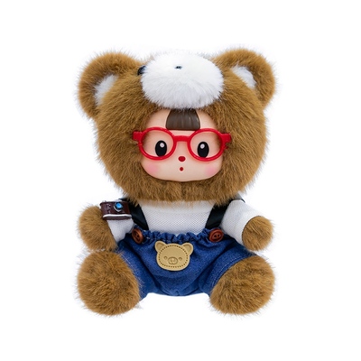 搪胶脸娃娃玩偶摆件派对潮玩小红帽大灰狼可爱毛玩具公仔情侣礼物