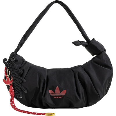 Adidas/阿迪达斯正品三叶草女士褶皱单肩斜挎饺子包JY8573
