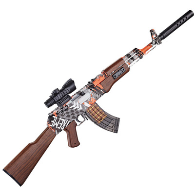 手自一体电动抛壳儿童玩具软弹枪