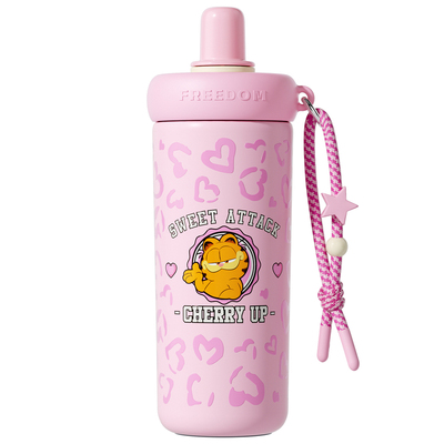 富光加菲猫联名款保温吸管杯