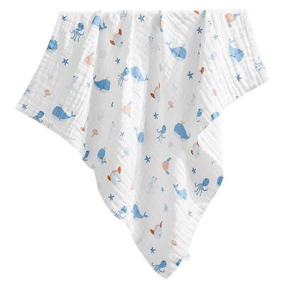 超柔软！十月结晶新生儿纱布浴巾