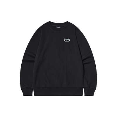 BEASTER破碎鬼脸印花圆领卫衣