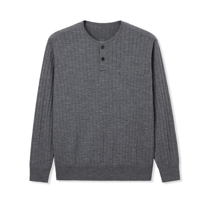 UNICAHOMME经典羊毛圆领针织