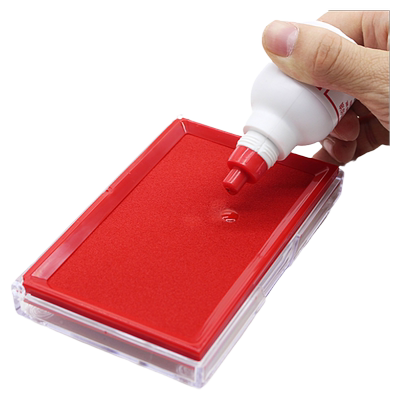 得力印台铁盒银行指纹小号会计