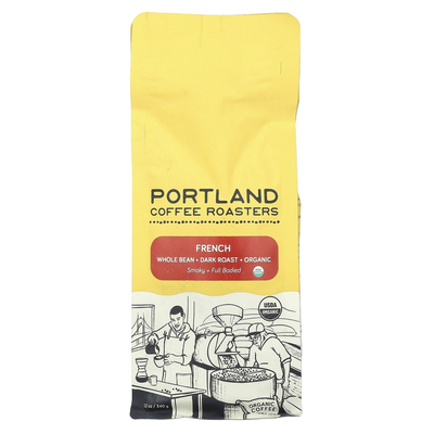Portland Coffee Roasters有机咖啡法式全豆深度烘焙香气浓郁口感