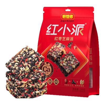 好想你红枣芝麻软糕195g红枣芝麻派中式点心核桃软糕孕妇零食糕点