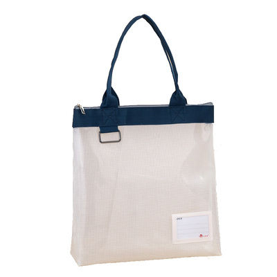 透明文件袋档案袋学生考试专用袋子拉链手提拎书袋大容量补习袋辅导班作业书袋防水试卷收纳文件包定制印logo