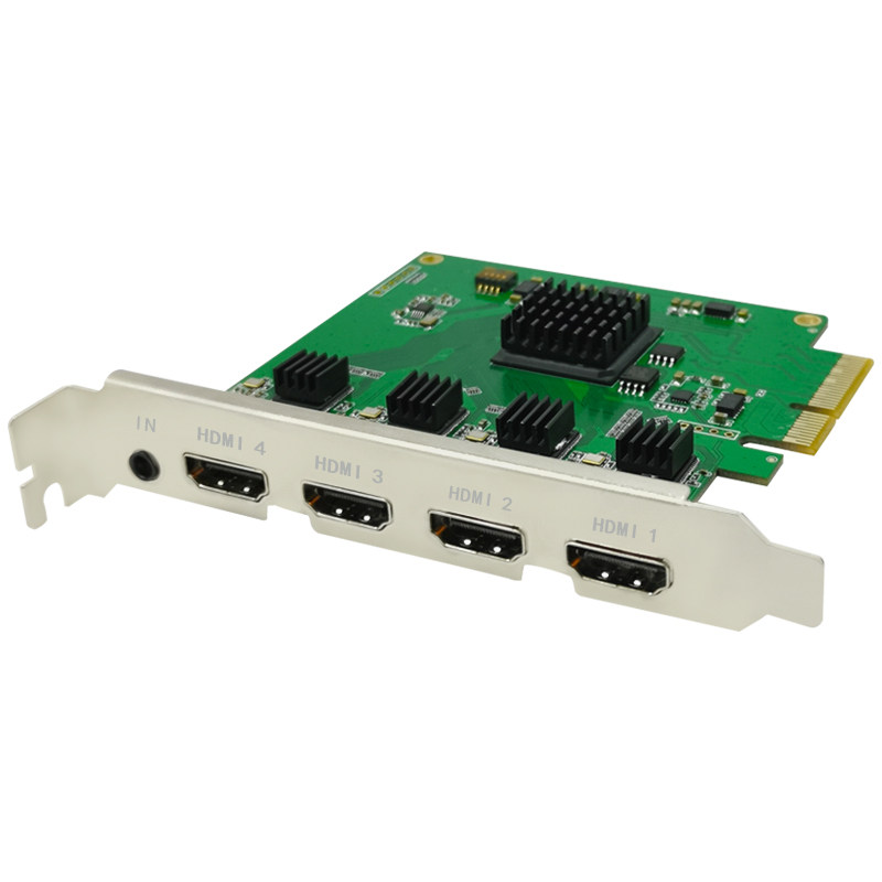 创视之星4路HDMI视频采集卡pcie内置高清录制vmix多机位导播linux_虎窝淘