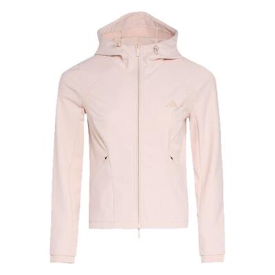 阿迪达斯26年春季新款女子修身夹克连帽外套KH2669 2670