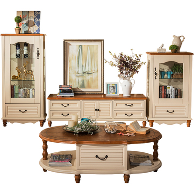 地中海风格客厅成套组装美式家具