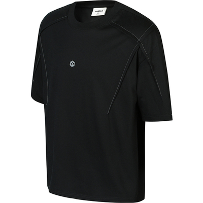 GuukaTech机能反光重磅纯棉t恤男