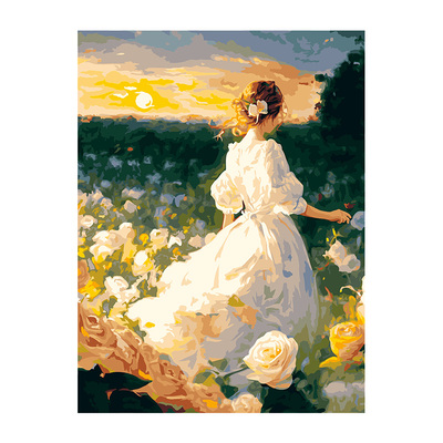 自油自画DIY数字油画仙境爱丽丝