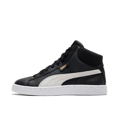 休闲板鞋彪马板鞋皮革拼接系带