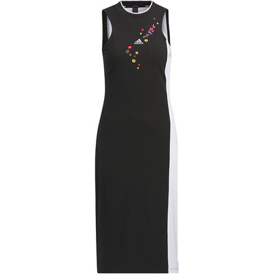 阿迪达斯新款女子运动刺绣连衣裙