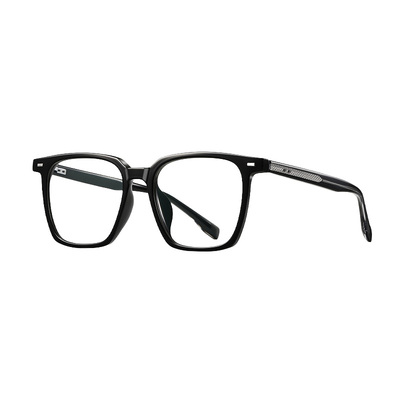 男士TR板材方形大框可配近视眼镜