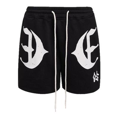 「EU」宽松短裤美式街头五分裤