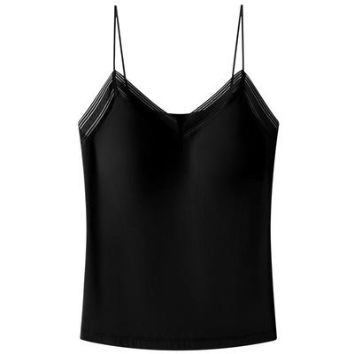 LaClover镜像打底吊衣吊带外穿细肩带V领上衣CC71AD1