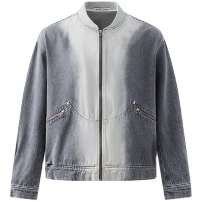 【明星同款】冰蓝飞行员牛仔夹克