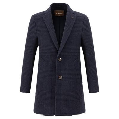 LAMPO/蓝豹翻领休闲羊毛大衣