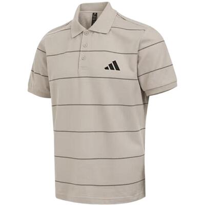 【自营】Adidas阿迪达斯男子运动休闲短袖T恤条纹POLO衫JL6044