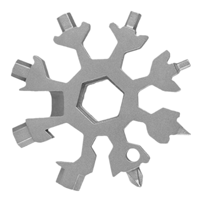 多功能雪花扳手便携式六角八角edc套筒扳手全钢19合一万能工具卡