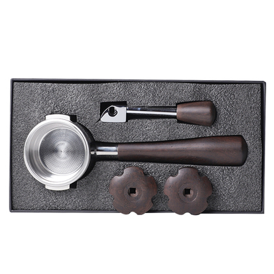 WPM惠家330gb咖啡机310p/320改装配件胡桃木无底手柄压粉座防烫圈