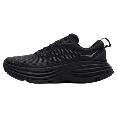 HOKA ONE ONE Bondi 8 防滑耐磨运动鞋 男女款 黑色 1155391-BBLC
