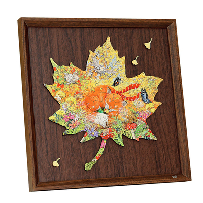 TOI图益木质小王子拼图diy带相框