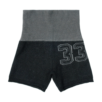 美式复古运动针织毛衣短裤