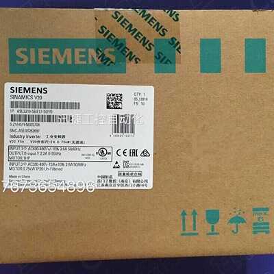 6SL32105BE175CV0V20变频器0.75kW380480VAC三相交流