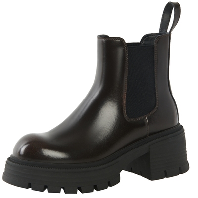 百田森厚底切尔西靴女