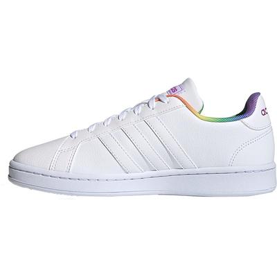 Adidas/阿迪达斯正品GRAND COURT 男女运动休闲板鞋小白鞋 H01054