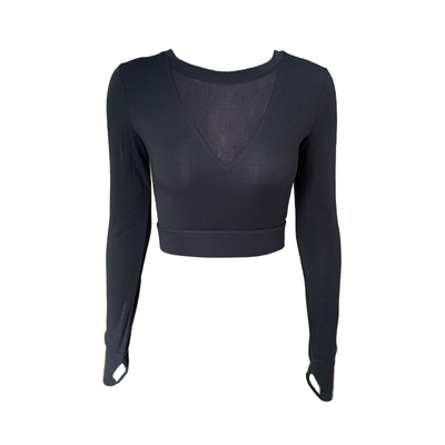 Slenddy Rachel瑜伽服健身运动上衣长袖T恤衫速干衣女 S3101