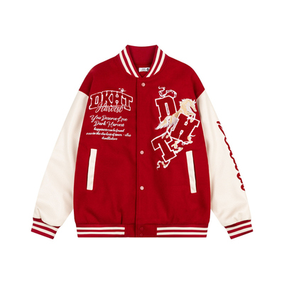 美式复古马年限定刺绣棒球服