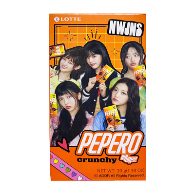 2件包邮 NewJeans联名乐天PEPERO巧克力饼干棒NWJNS周边零食