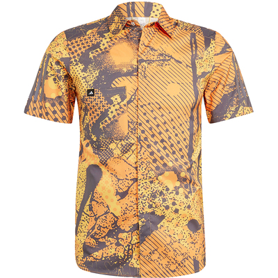 阿迪达斯男女骑行印花短袖衬衫