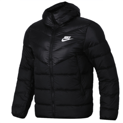 Nike/耐克正品男士冬季新款运动休闲连帽中长款加厚羽绒服 AA8854