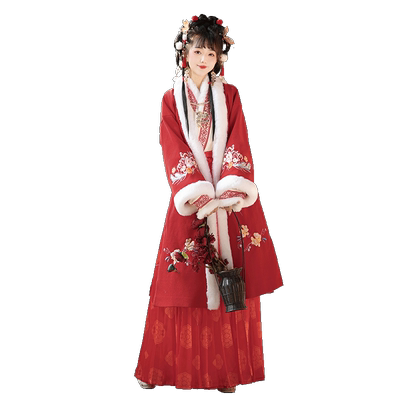 原创汉服女秋冬季外套中国风古装