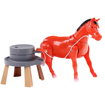 仿真小毛驴绕桩益智趣味玩具