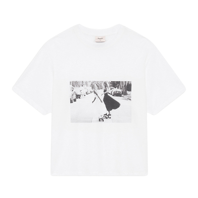 REPETTO丽派朵 女士宽松T恤白色2026春季新品