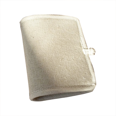 棉麻亚麻空白手绘钱包纯色手工包