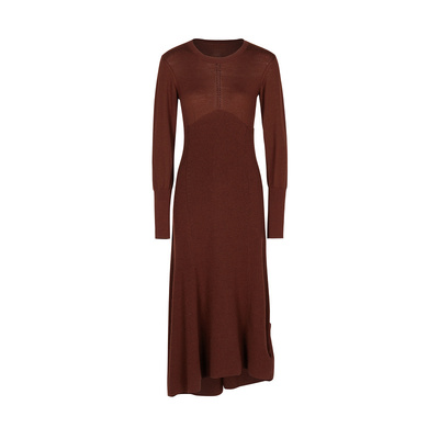 LESS复古长袖圆领毛衫连衣裙