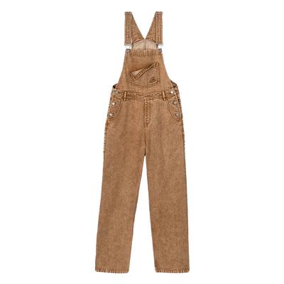 KAR PEISKOS 女士琥珀暖棕牛仔背带裤银泰百货精品 301600