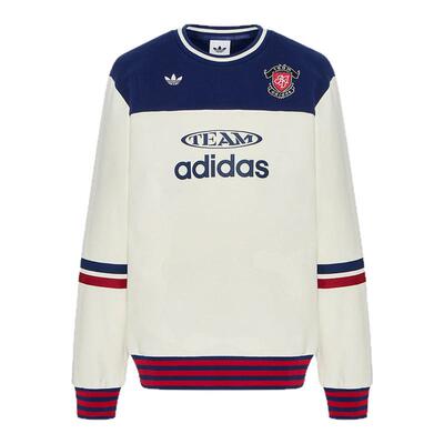 Adidas阿迪达斯新款儿童装三叶草圆领卫衣男大童百搭上衣LE1371