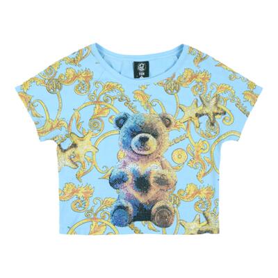 TCH轻奢烫钻百搭时尚圆领短袖T恤上衣男女2026夏季新款T72B106068